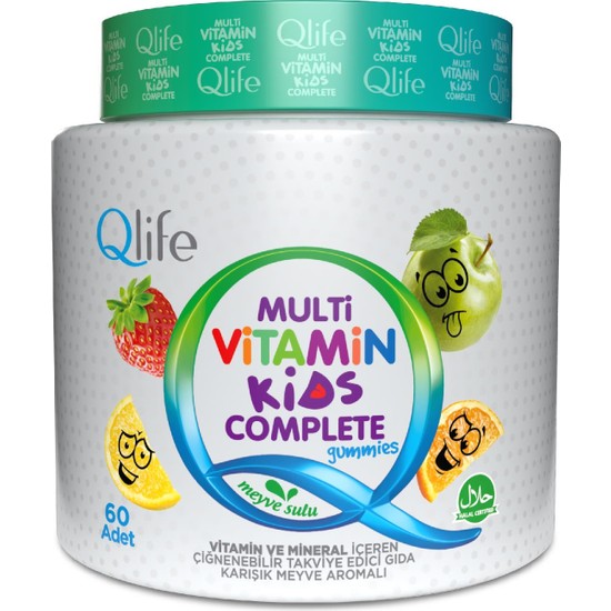 Qlife Multivitamin Kids Complete Gummies 60 Çiğnenebilir Fiyatı