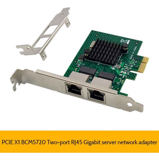 Decisive BCM5720 Pcıe X1 Gigabit Ethernet Ağ Kartı Çift Fiyatı