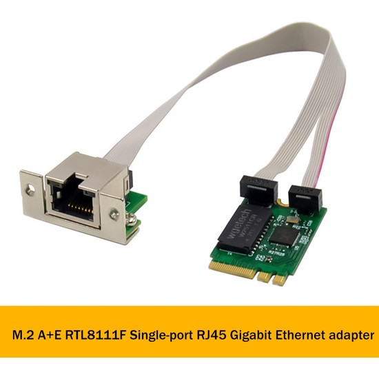 Decisive M.2A+E RTL8111F Gigabit Ağ Kartı Tek Bağlantı Fiyatı
