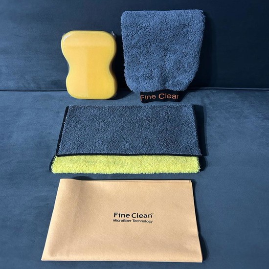 Fine Clean 4 Parça Mikrofiber , Güderi Oto Yıkama Araç Fiyatı