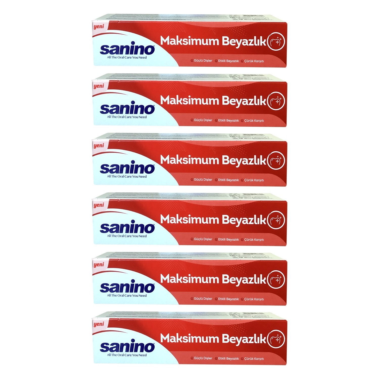 Sanino Diş Macunu 75 ml Maksimum Beyazlık x 6 Adet Fiyatı