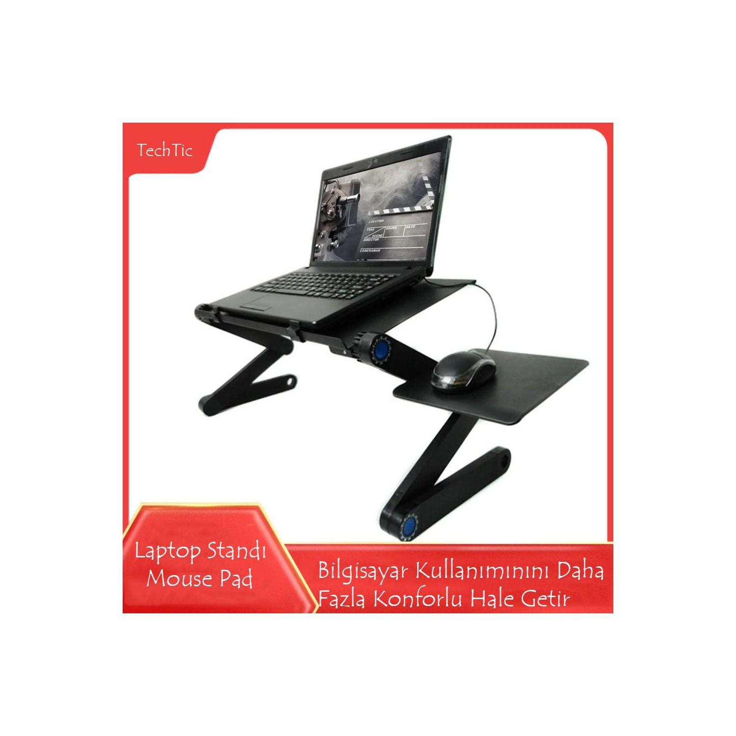 Techtic Çok Fonksiyonlu Katlanabilir Leptop Standı Mouse Fiyatı