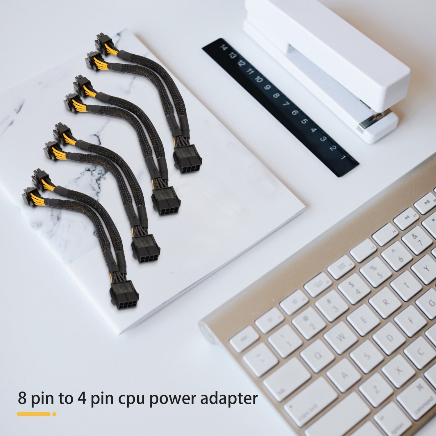 Sunshinee 4 Adet Cpu 8 Pin Splitter Atx Cpu 8 Pin Dişi Çift 8(4+4) Pin ...