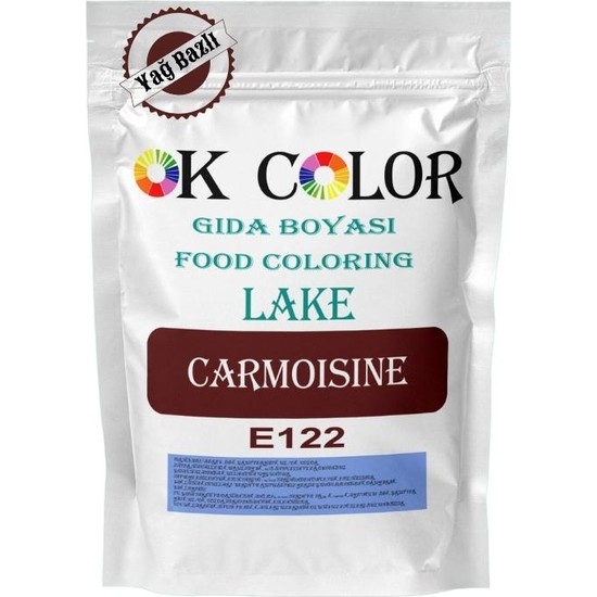 OK Color Lake Carmoisine E122 Vişne Kırmızısı Yağ Bazlı Toz Fiyatı