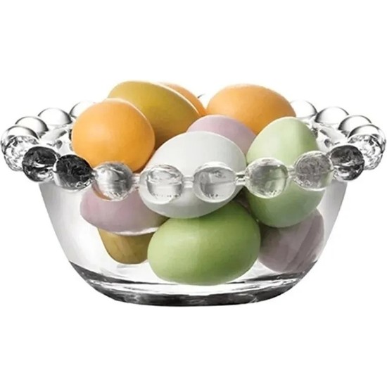 Safestore Yuvarlak Boncuk Kenarlı Çerez Reçel Sunum Kasesi Fiyatı