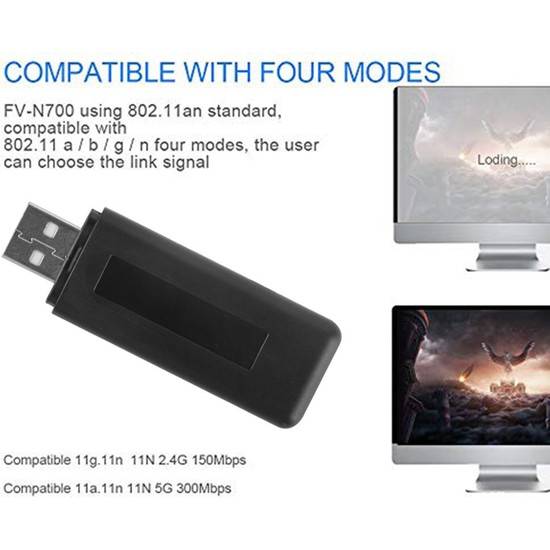 Hermoso RT5572 300MBPS USB Wifi Adaptörü Wlan Lan Dizüstü Fiyatı