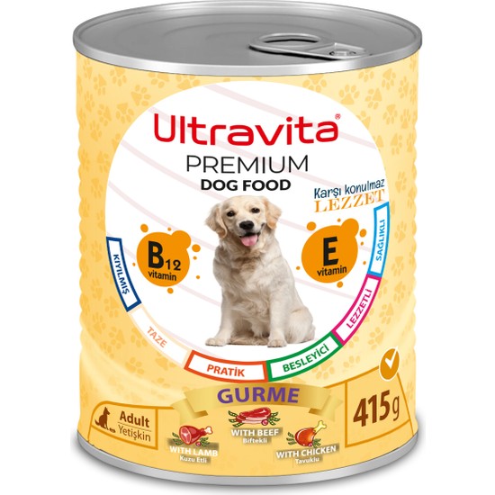 Ultravita Premium Yüksek Proteinli Gurme Etli Konserve Yaş Fiyatı