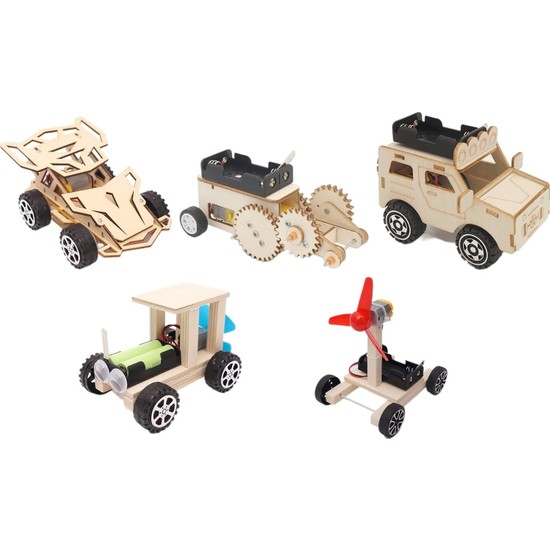 Fsfyb Dıy 3D Bulmacalar Ahşap Bilimsel Model Seti, 5'li Fiyatı