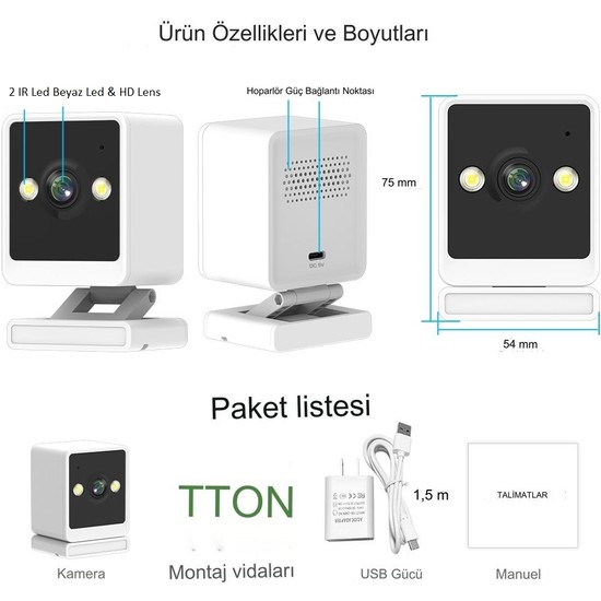 Wificam Plus 1080P Fhd Iç Mekan Mini Wıfı Güvenlik Kamerası Fiyatı Wificam Plus 1080P Fhd Iç Mekan Mini Wıfı Güvenlik Kamerası Fiyatı