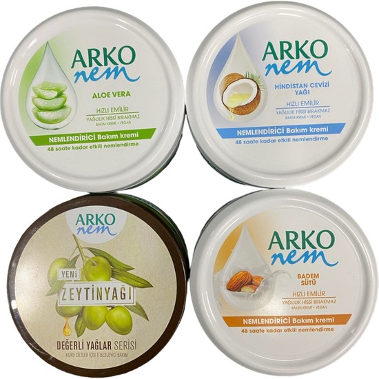 Arko Krem Set Sette 4 Adet Ürün Mevcuttur (1 Adetarko Nem Fiyatı