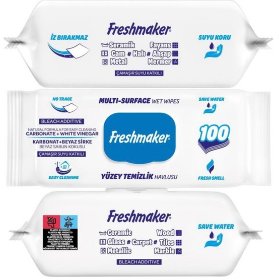 Freshmaker Çamaşır Suyu Katkılı Yüzey Temizlik Havlusu 100 Fiyatı