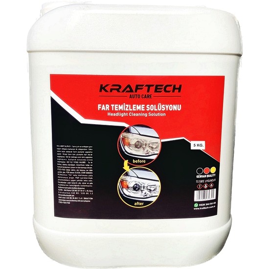 Kraftech Yeni Nesil Buharlı Far Temizleme Sıvısı Far Parlama Fiyatı