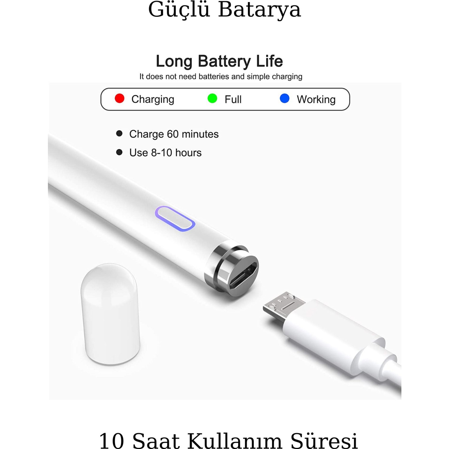 Fuchsia Galaxy Tab A9+ Uyumlu Dokunmatik Ekran Kalemi Yazı Fiyatı