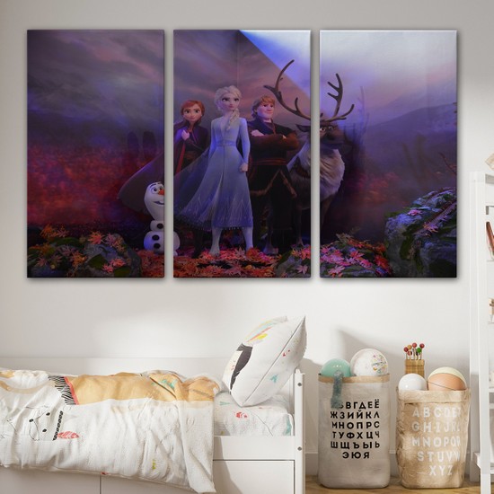 Disney Animation Frozen 2 Karakterleri Dekoratif TABLO-3685 Fiyatı
