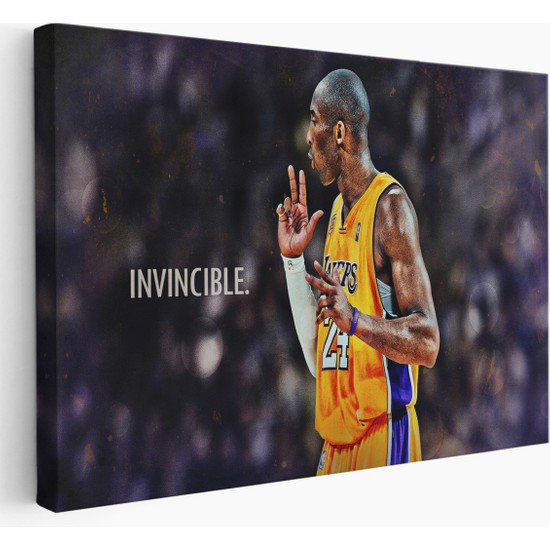 Kobe Bryant Invincible Black Mamba Kanvas TABLO-5086 Fiyatı