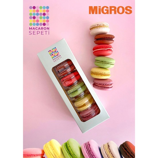 Macaron Sepeti 6'lı Karışık Macaron 90 G Fiyatı