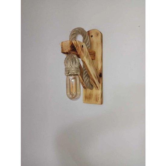 Pagus Ahşap Aplik Duvar Lambası Cafe Otel Restorant Için Fiyatı