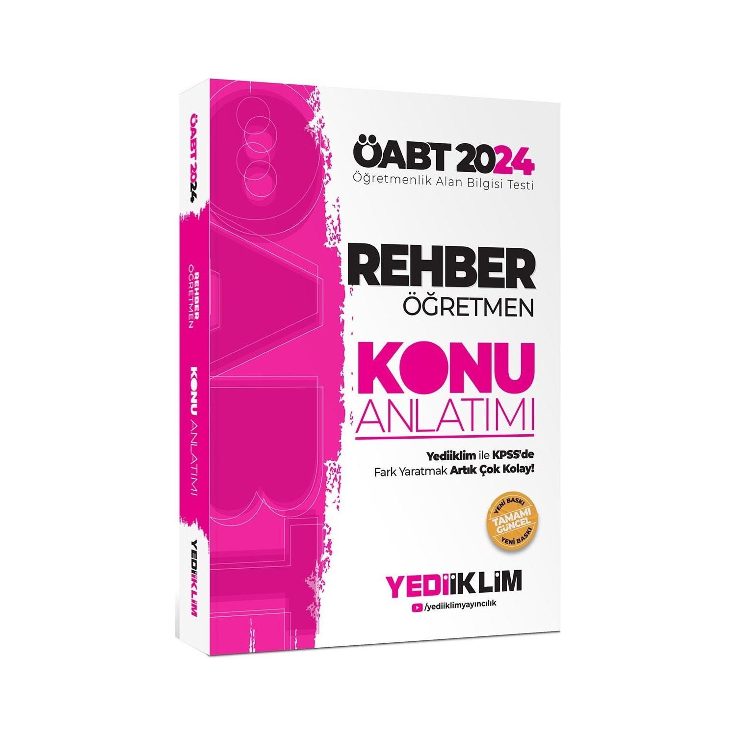 Yediiklim Yayınları 2024 ÖABT Rehberlik Konu Anlatımı Kitabı