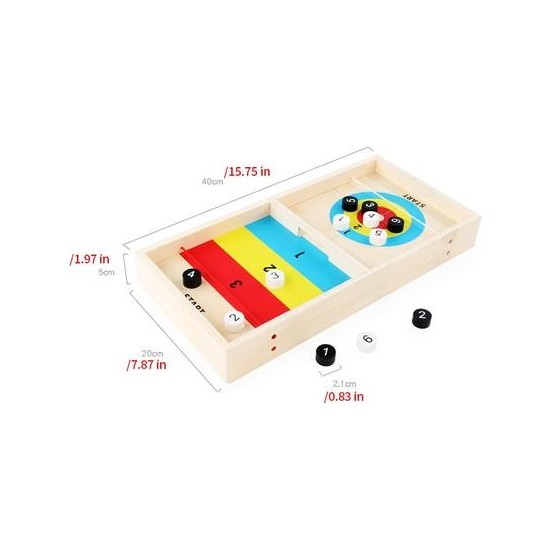 Htun Masa Curling Oyunu Hokey Ahşap Masa Oyunu Ebeveyn Çocuk Fiyatı