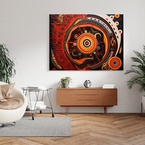 Painted Anarchy Aborijin Tuval Baskı - Çağdaş Yerli Sanat - Fiyatı