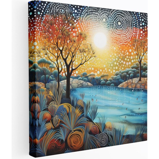 Painted Anarchy Aborijin Suluboya Tuval Baskısı - Aborijin, Fiyatı