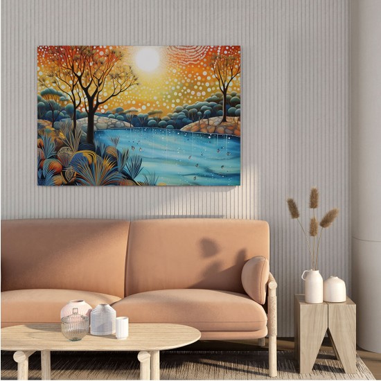 Painted Anarchy Aborijin Suluboya Tuval Baskısı - Aborijin, Fiyatı