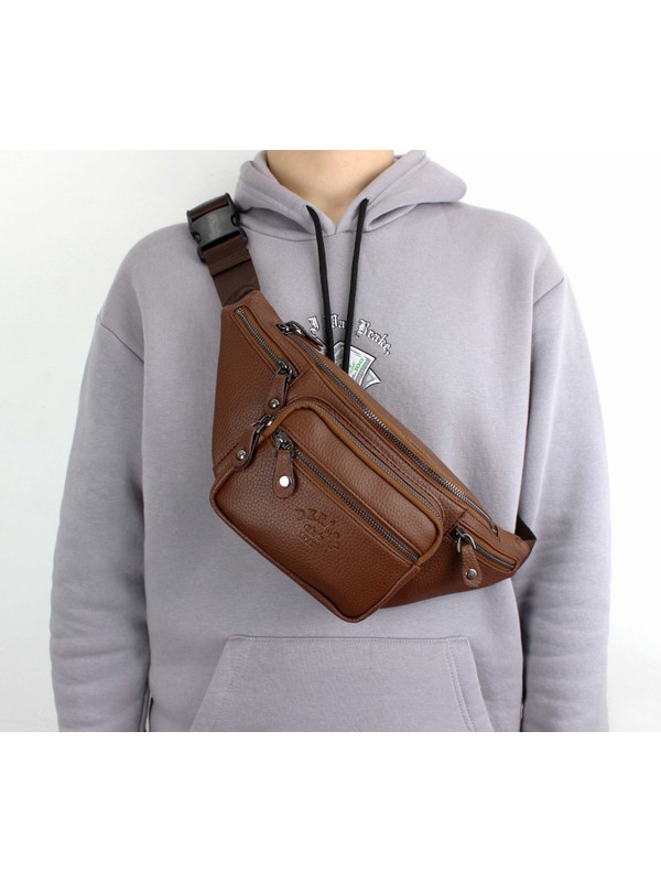 Derise Club Erkek Taba Renk Çok Cepli Omuz ve Bel Çantası Fiyatı