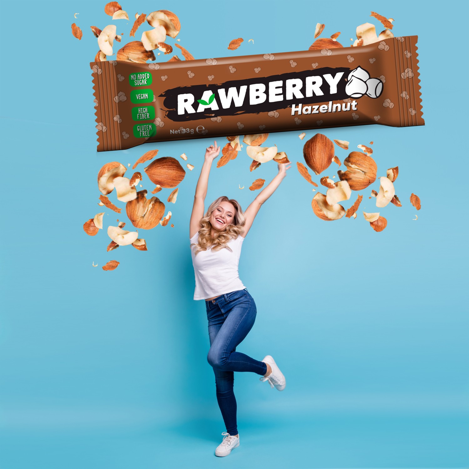 Rawberry Fındıklı Şeker Ilavesiz Vegan Glütensiz Kuruyemiş Fiyatı