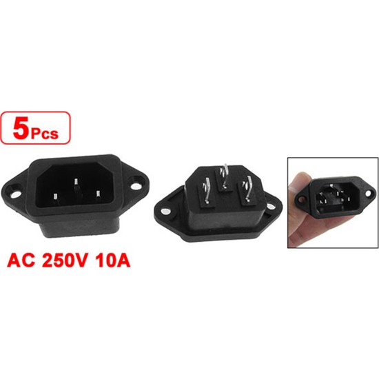 Sourcingasia 10 Adet 3p Iec 320 C14 Erkek Fiş Paneli Güç Fiyatı