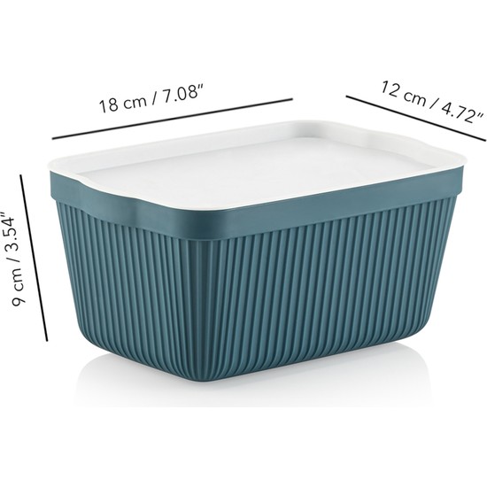 Meleni Home 6 Adet Still Box Kapaklı Banyo Düzenleyici - Fiyatı