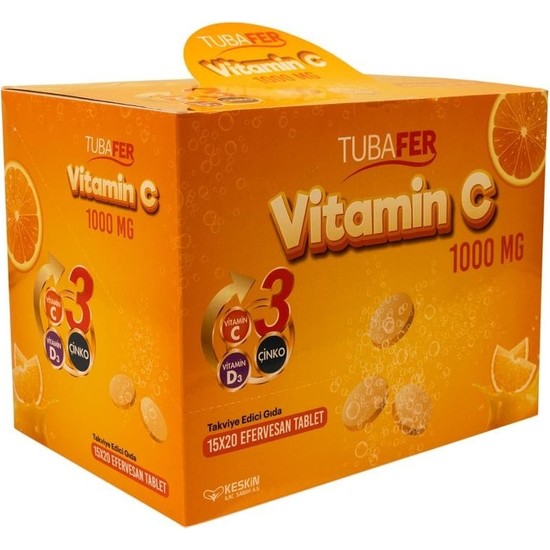 Tubafer C Efervesan Tablet 1000 Mg Fiyatı - Taksit Seçenekleri