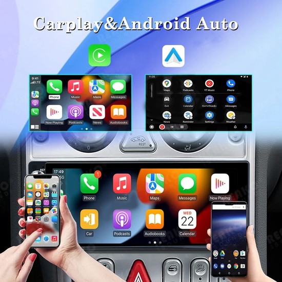 Twogo Android Double 6.9 Inch 4X60W 2-32 Type-C Şarj Carplay Fiyatı