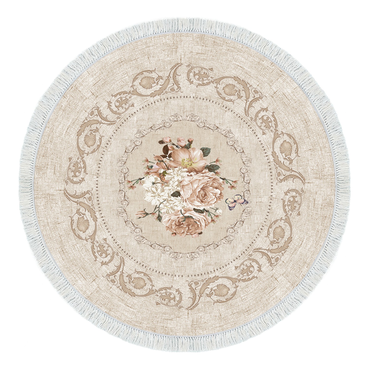 Alanur Home Alanur Trend Keçe Tabanlı Saçaklı Dijital Halı Fiyatı