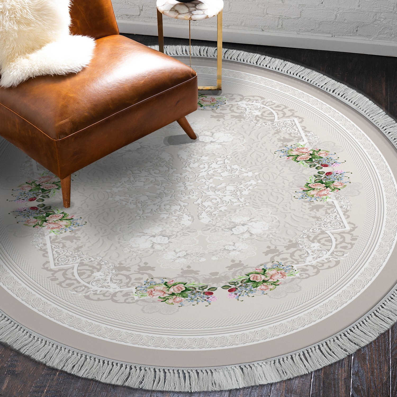 Alanur Home Alanur Yıldız Deri Tabanlı Saçaklı Yıkanabilir Fiyatı