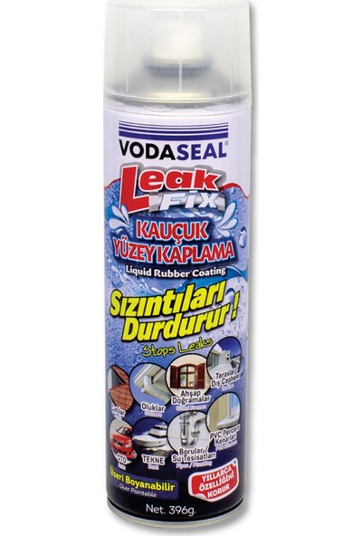 Vodaseal Leak Fix Kauçuk İzolasyon Spreyi 396 Gr Şeffaf