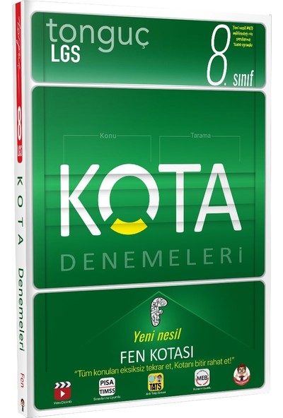 Tonguç Akademi KOTA Konu Taramaları Fen Bilimleri Kotası