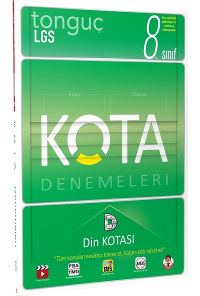 Tonguç Akademi 8. Sınıf Din Kültürü Kota Soru Bankası