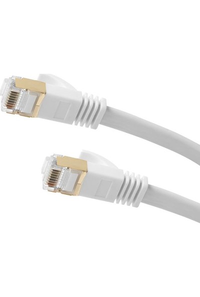 Dark 1m Cat7 BC AWG30 FTP Beyaz Slim Patch Network Kablosu (DK CB NT7F100W) Dark 1m Cat7 BC AWG30 FTP Beyaz Slim Patch Network Kablosu (DK CB NT7F100W)