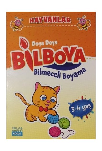Hayvanlar - Doya Doya Bil Boya Bilmeceli Boyama (3-4 Yaş) Hayvanlar - Doya Doya Bil Boya Bilmeceli Boyama (3-4 Yaş)