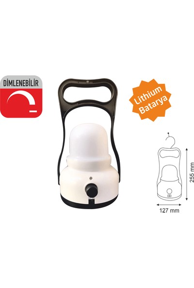 Helios Opto Ledli Şarj Edilebilir Işıldak Gemici El Feneri