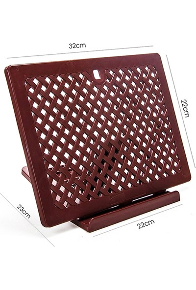 Zemzemm Masa Üstü Ayarlanabilir Plastik Rahle Kitap Okuma Standı Kahverengi Zemzemm Masa Üstü Ayarlanabilir Plastik Rahle Kitap Okuma Standı Kahverengi