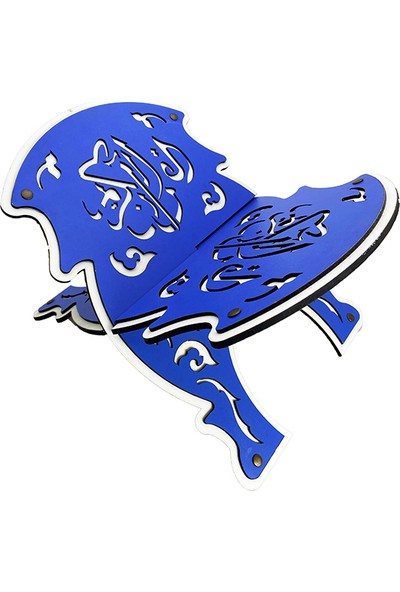 Zemzemm Geçmeli Ahşap Çocuk Kuran Rahlesi Mavi Zemzemm Geçmeli Ahşap Çocuk Kuran Rahlesi Mavi