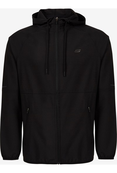 Skechers M Micro Collection Mesh Detail Full Zip Jacket Erkek Siyah Fermuarlı Eşofman Üstü - S202168-001 Skechers M Micro Collection Mesh Detail Full Zip Jacket Erkek Siyah Fermuarlı Eşofman Üstü - S202168-001