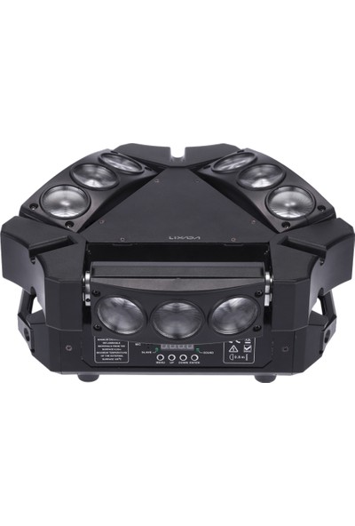 Lixada 90W 9led Rgbw Tam Renkli DMX512 Ses Kontrolü Lixada 90W 9led Rgbw Tam Renkli DMX512 Ses Kontrolü