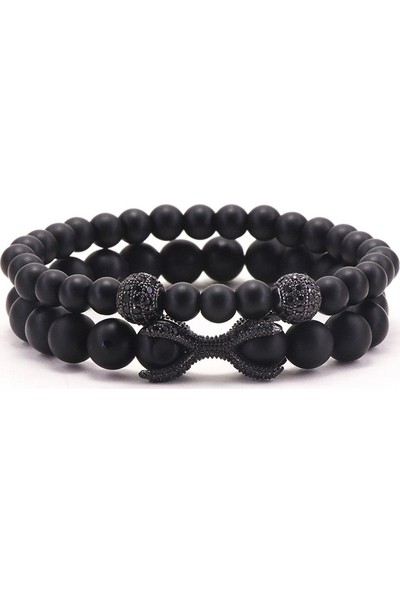 Zuk Collection Doğal Taş Mat Oniks Bileklik Zuk Collection Doğal Taş Mat Oniks Bileklik