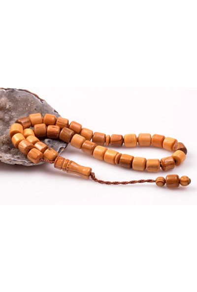 Taş Sandığı Kapsül Kesim Zeytin Ağacı Tesbih ( 10 mm )