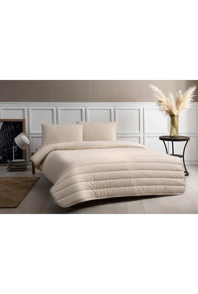 Taç - Natura Cappucino Çift Kişilik Reborn Yorgan Seti