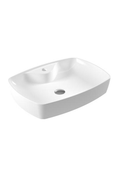 Serel Tezgah Üstü Batarya Delikli Lavabo 44X60 cm 1634TXS110H Serel Tezgah Üstü Batarya Delikli Lavabo 44X60 cm 1634TXS110H