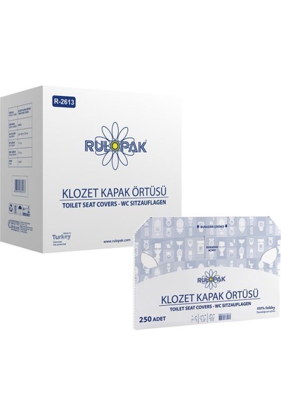 Rulopak Klozet Kapak Örtüsü 20'li Koli