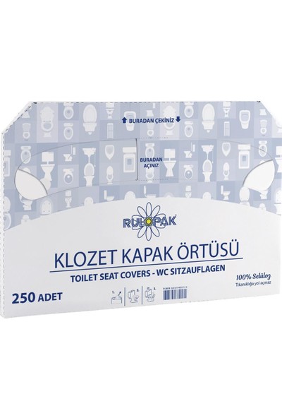 Rulopak Klozet Kapak Örtüsü 250 Adet